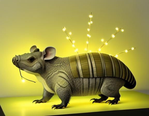 Dan Flavin Armadillo V - AI Generated Artwork - NightCafe Creator