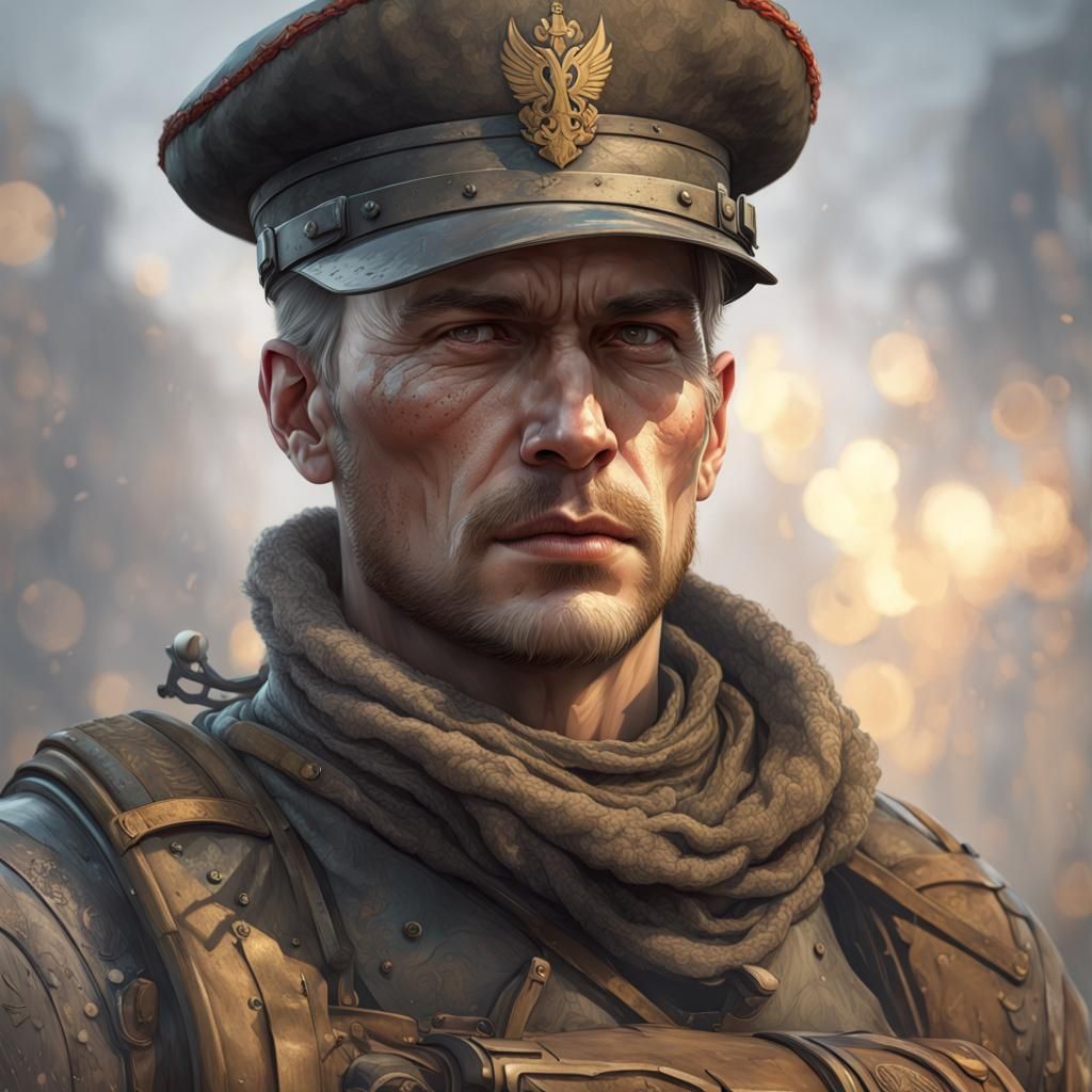 Post apocalyptic Officer portrait. - AI Generated Artwork - NightCafe ...