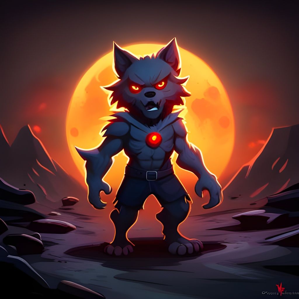 The Chibi Werewolf - AI Generated Artwork - NightCafe Creator