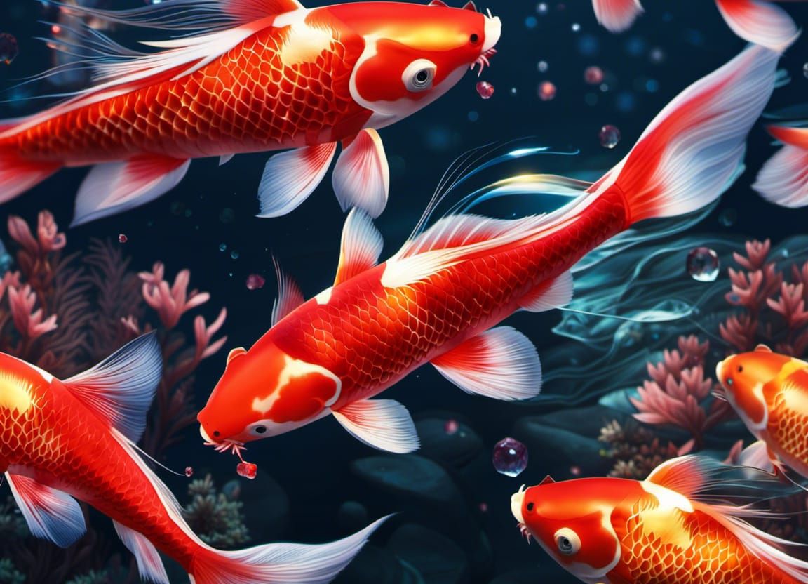 Koi Fish - AI Generated Artwork - NightCafe Creator