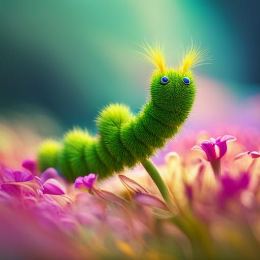 SDXL-beta: Caterpillar lol - AI Generated Artwork - NightCafe Creator