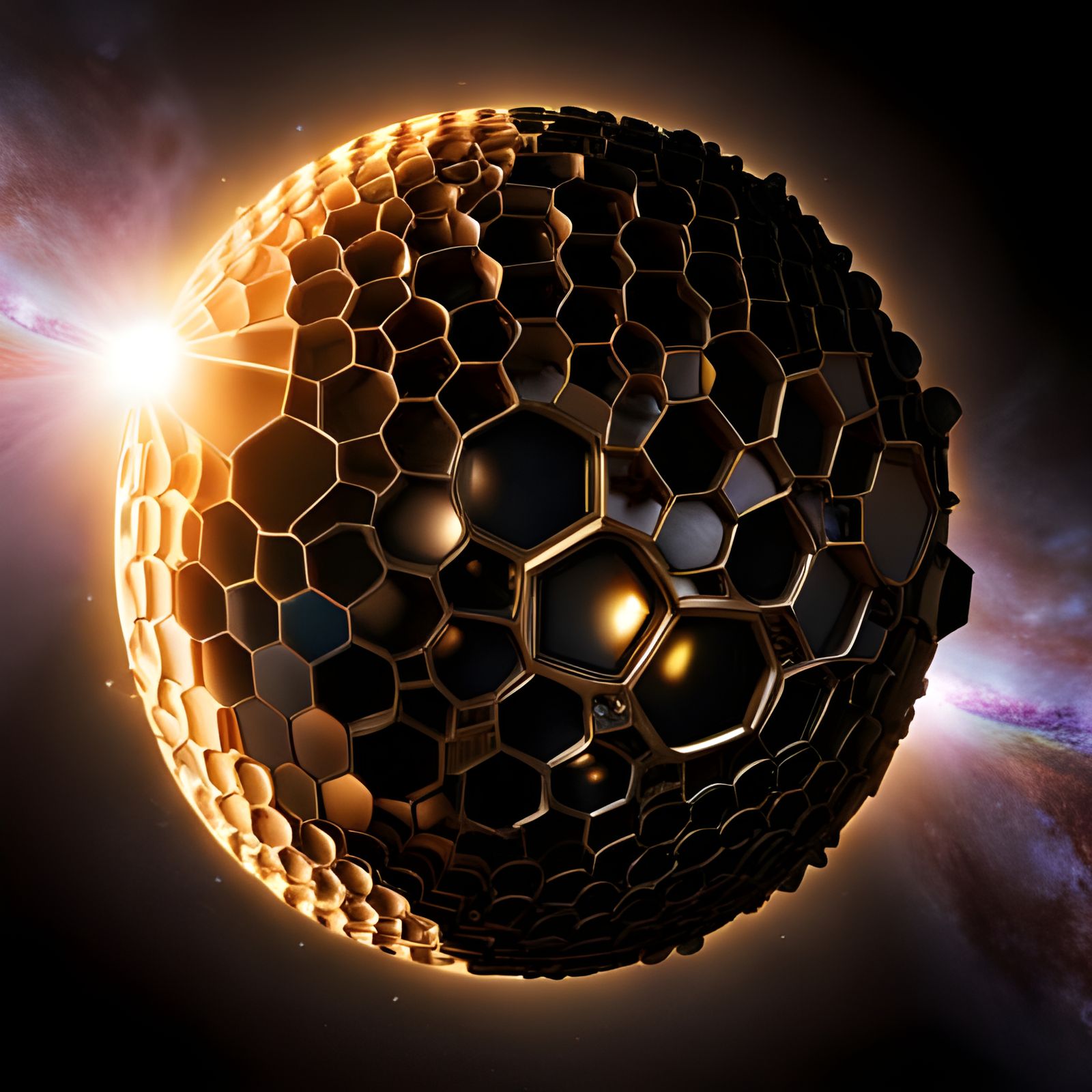 Dyson Sphere - AI Generated Artwork - NightCafe Creator