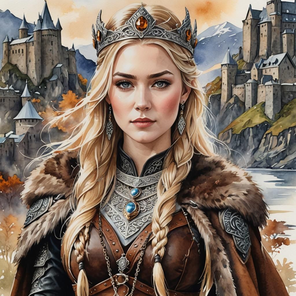 Princess Saga from the North - AI Generated Artwork - NightCafe Creator