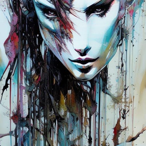 "Ink splash Avatars - AI Generated Artwork - NightCafe Creator