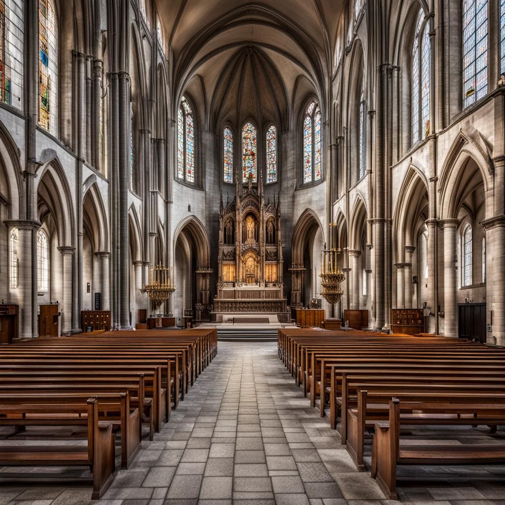 Saint Maria church in Aalborg, Denmark. - AI Generated Artwork ...