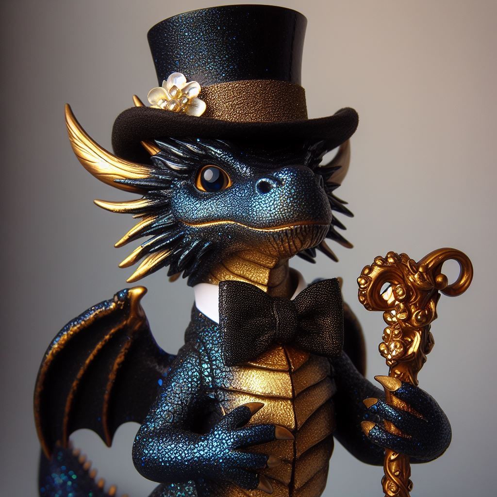 Dapper Dragon - AI Generated Artwork - NightCafe Creator
