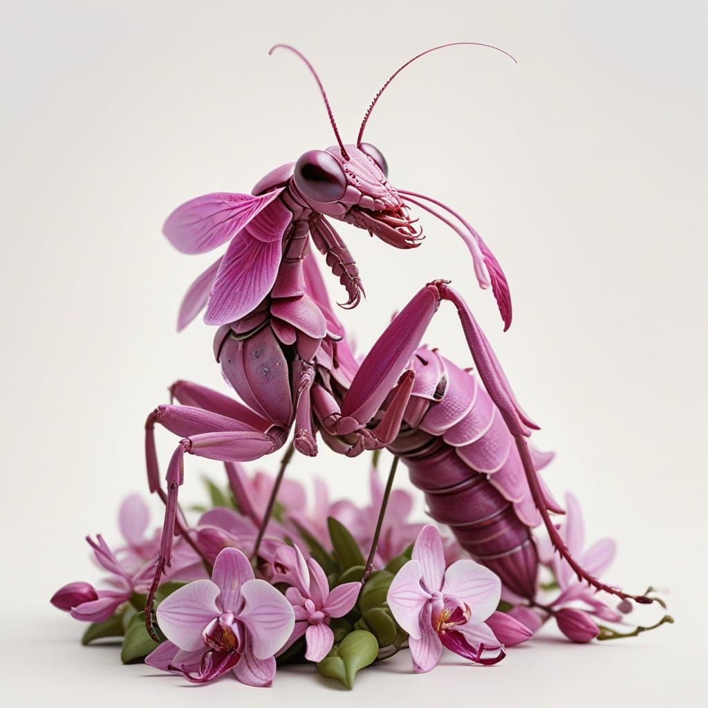 Mutated Pink Orchid Mantis - Mutated Pink Orchid Mantis