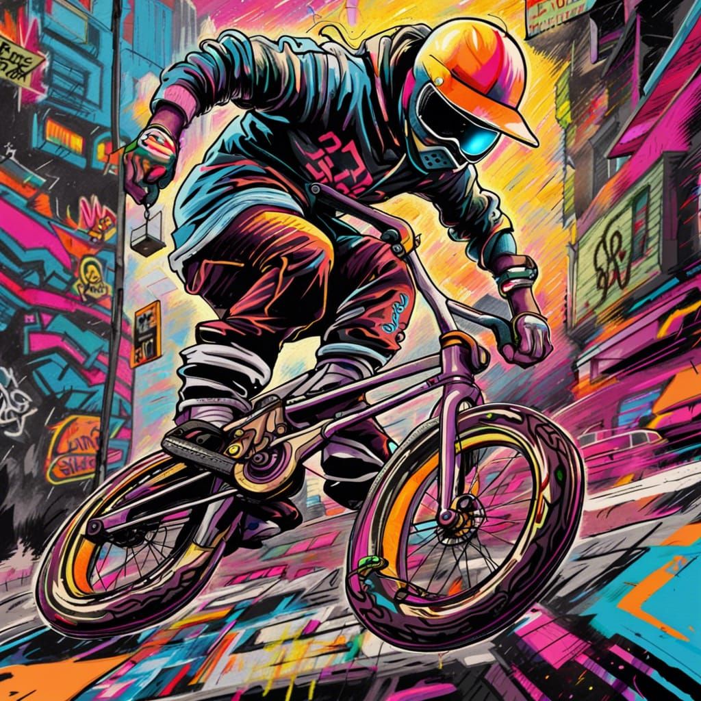 BMX freestyle - AI Generated Artwork - NightCafe Creator