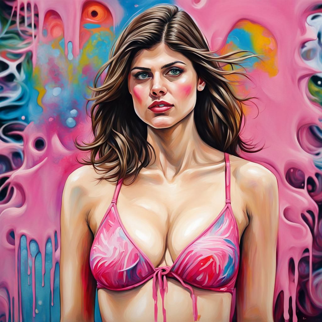 Alexandra Daddario in Paradise - AI Generated Artwork - NightCafe Creator