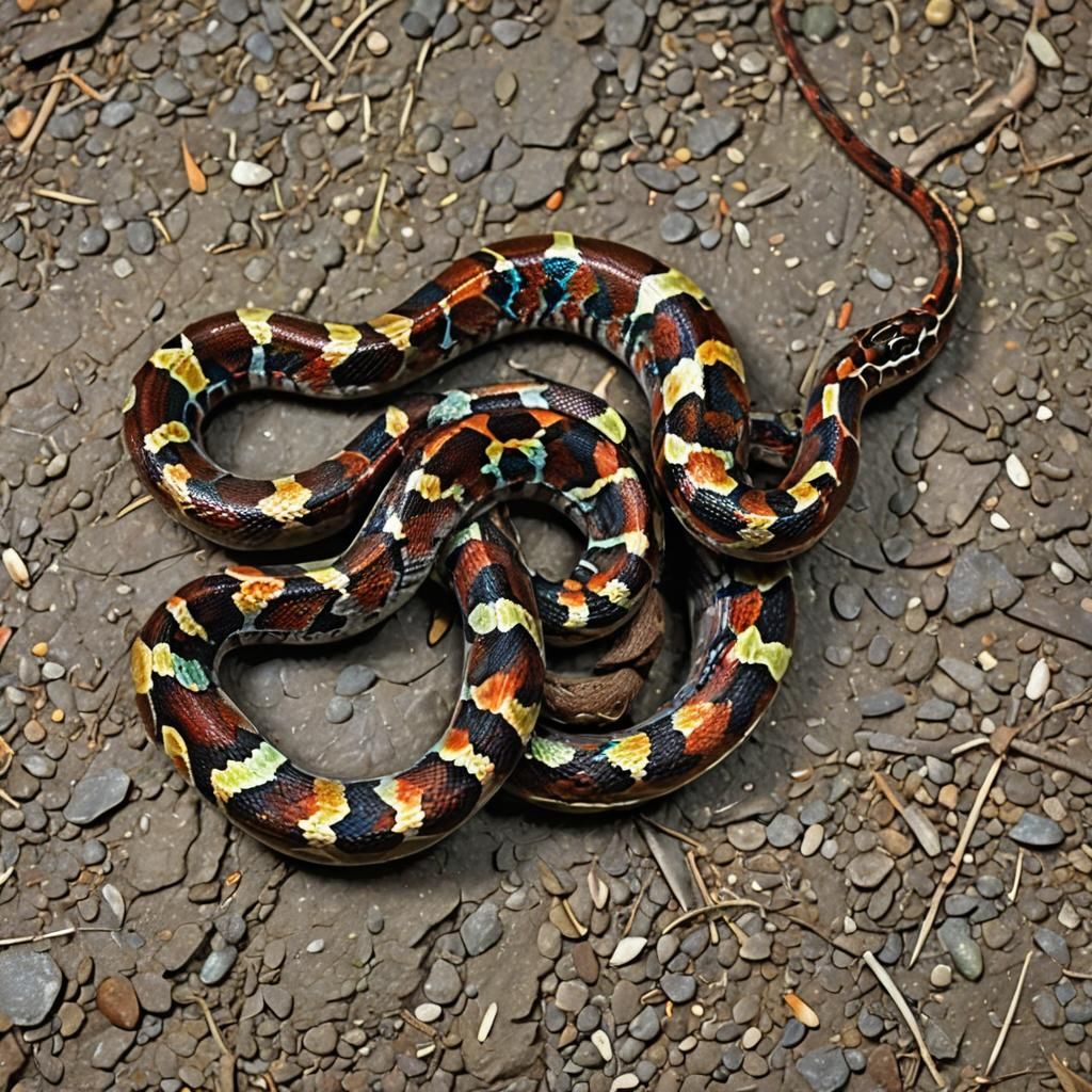 Brazilian Rainbow Boa - AI Generated Artwork - NightCafe Creator