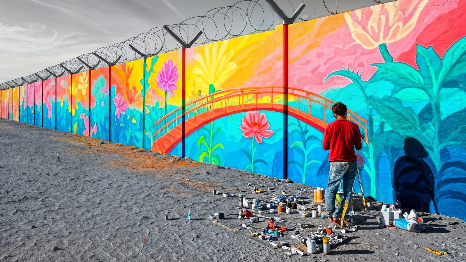 Turning Walls into Bridges - Vibrant Mural Brings Whimsical ...