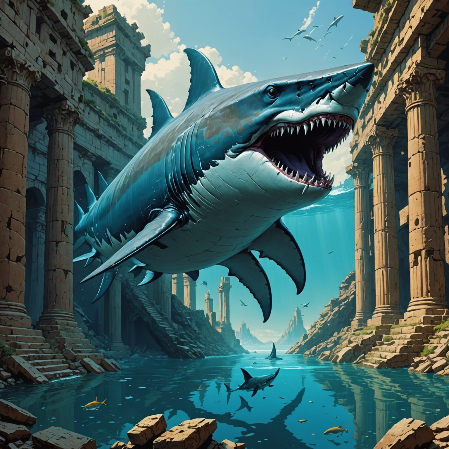 Flying Megalodon! - Flying Megalodon!