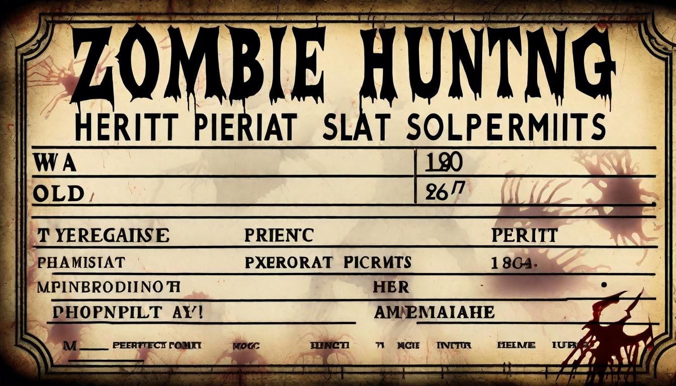 Zombie hunting permits sold here! - AI Generated Artwork - NightCafe ...
