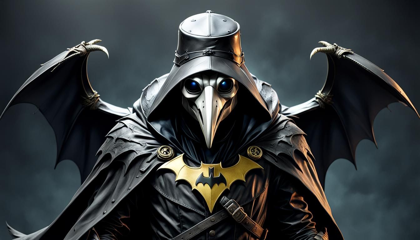 Plague doctor Batman. - AI Generated Artwork - NightCafe Creator