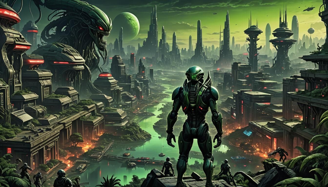 Alien War - AI Generated Artwork - NightCafe Creator