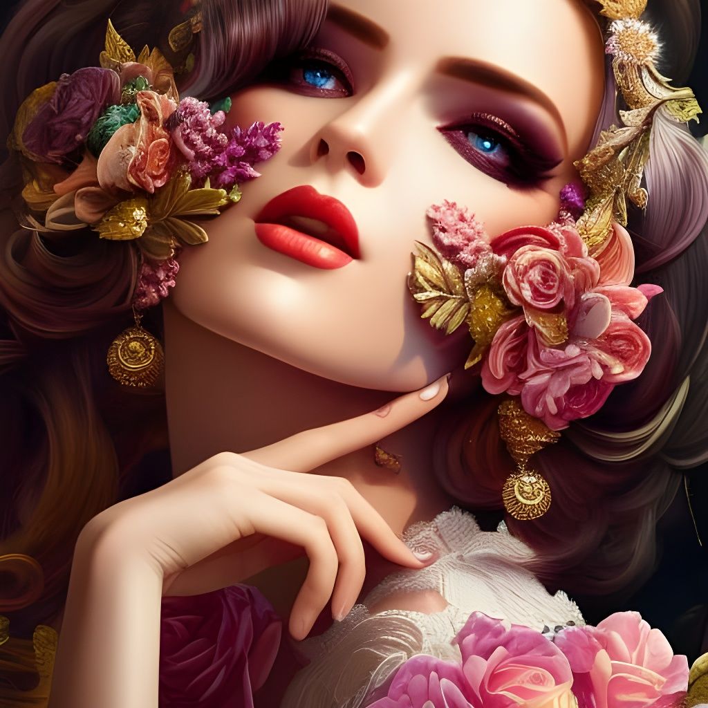 Beauty and She knows it!!! - AI Generated Artwork - NightCafe Creator