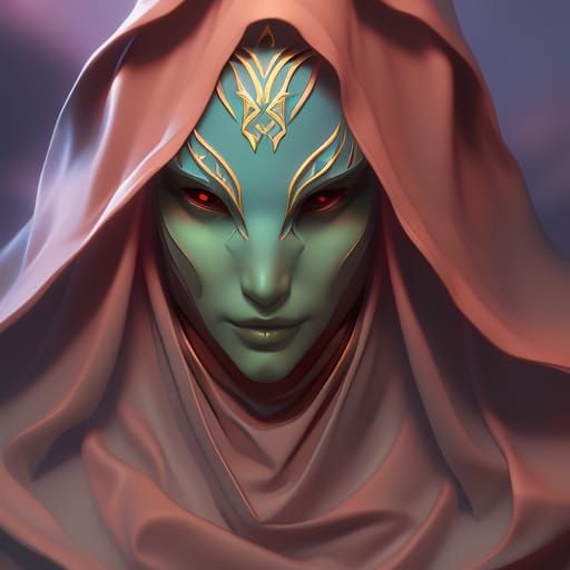 Alien Princess in exile - AI Generated Artwork - NightCafe Creator