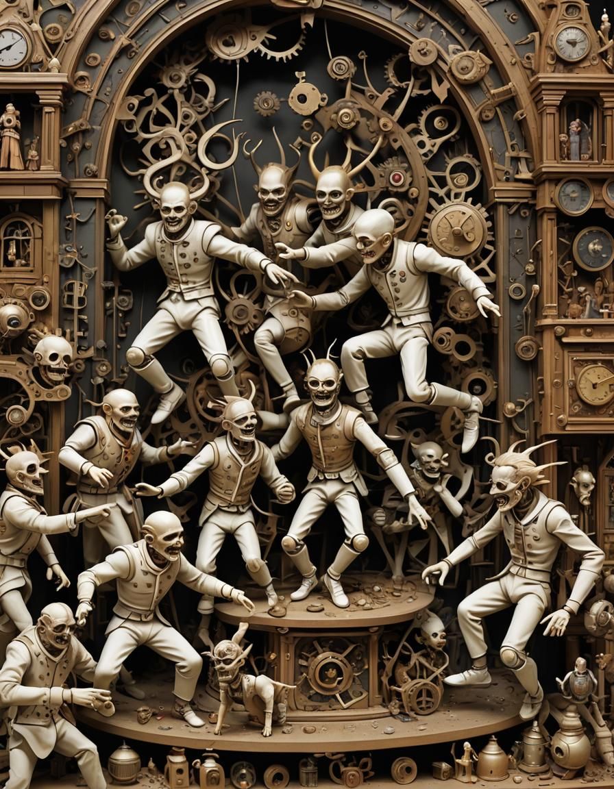 The devil's clock - AI Generated Artwork - NightCafe Creator