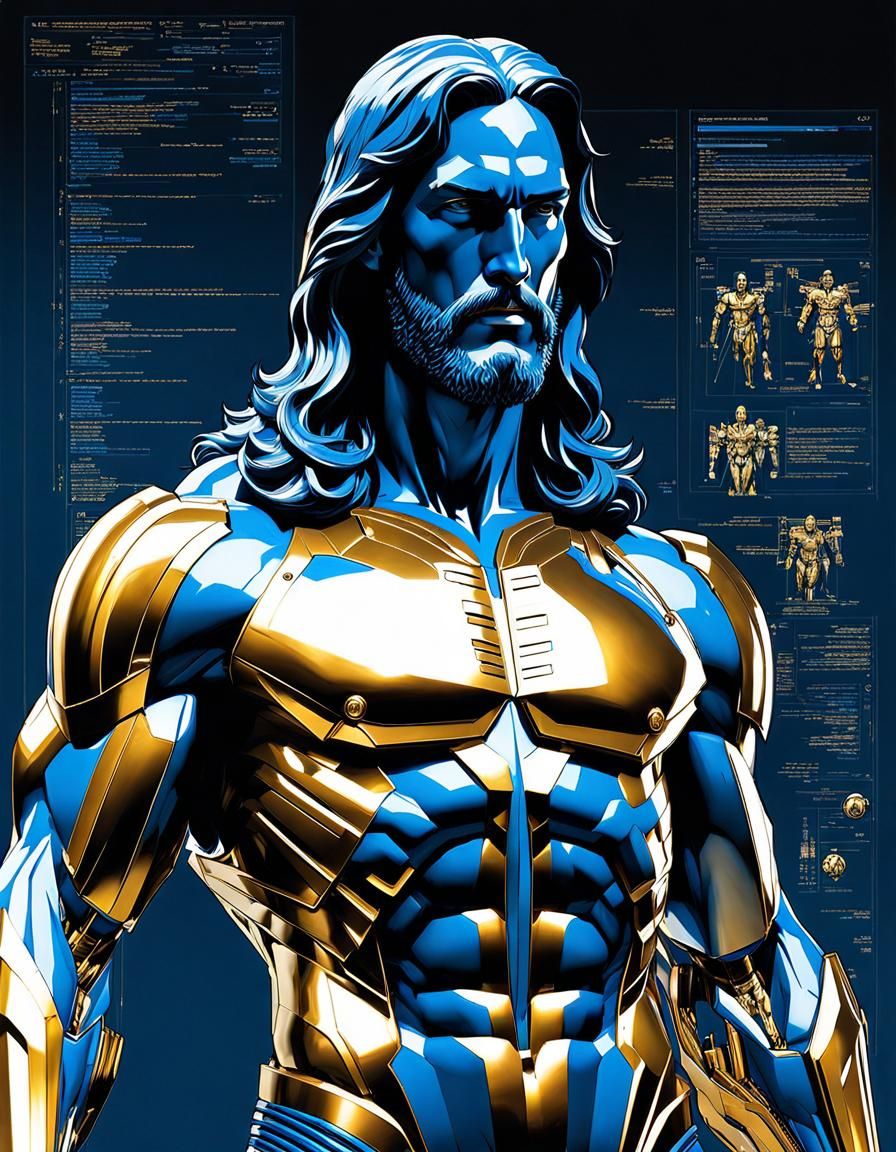 Armored Jesus - AI Generated Artwork - NightCafe Creator