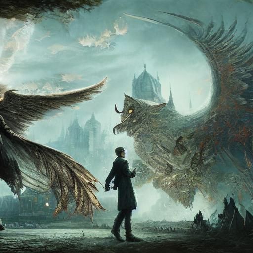 Angel and demon, post soviet, kissing - AI Generated Artwork ...