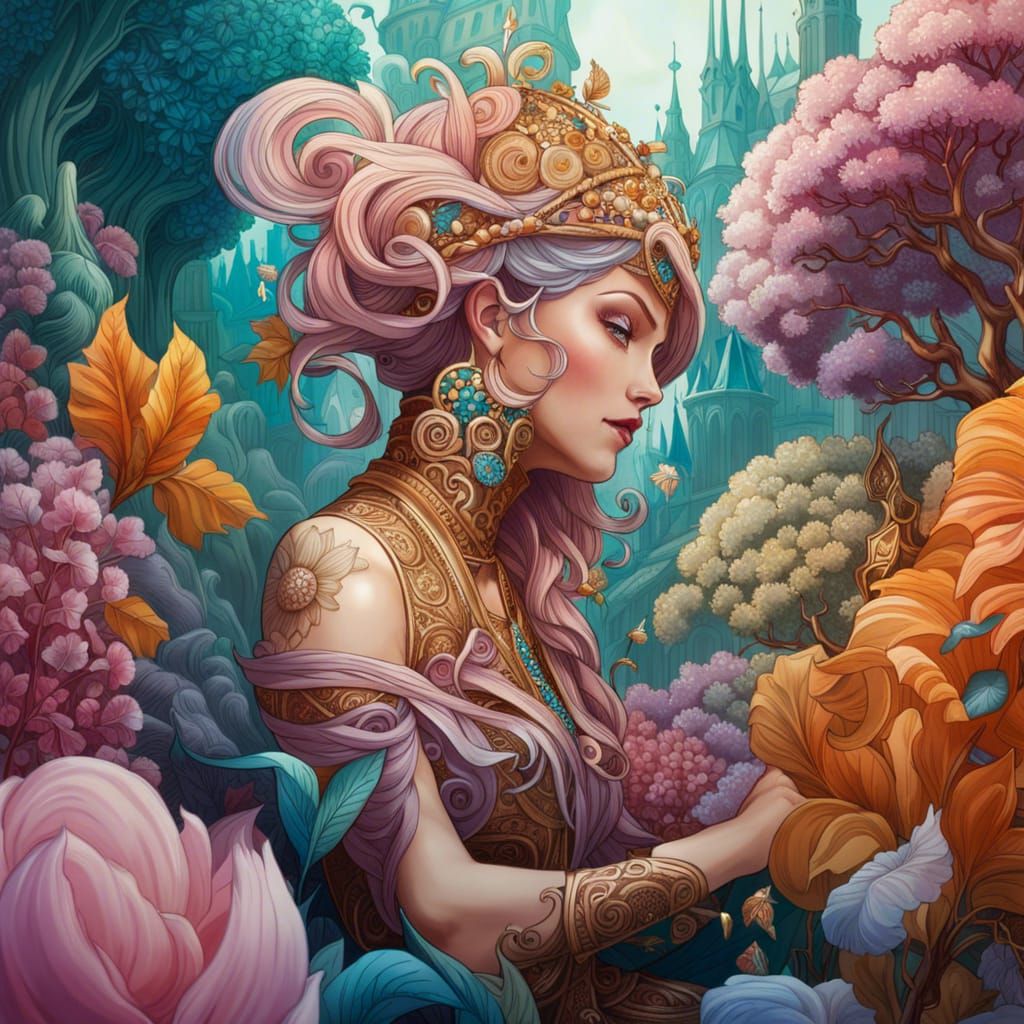 Arboreal princess - AI Generated Artwork - NightCafe Creator