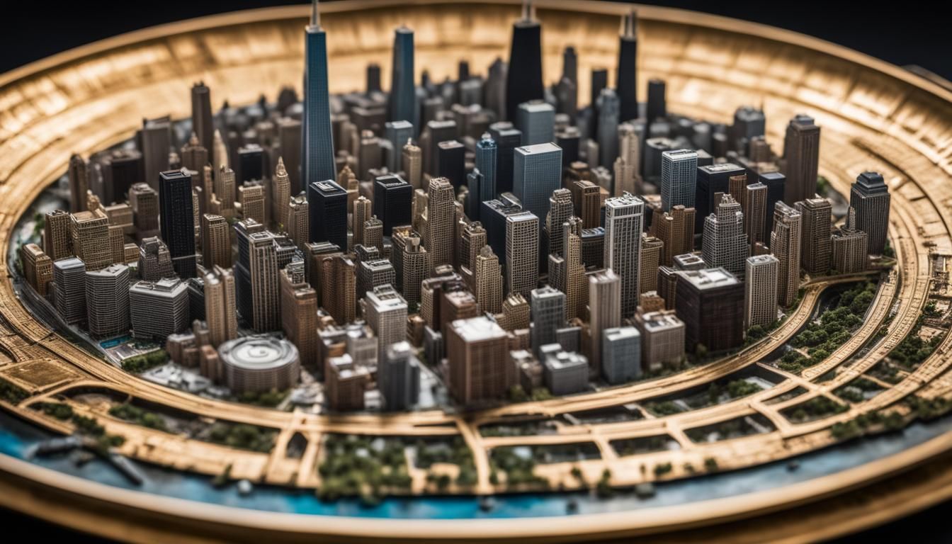 Miniature City of Chicago on a Plate - AI Generated Artwork - NightCafe ...