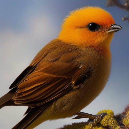 cute bird by Yoann Lossel - AI Generated Artwork - NightCafe Creator