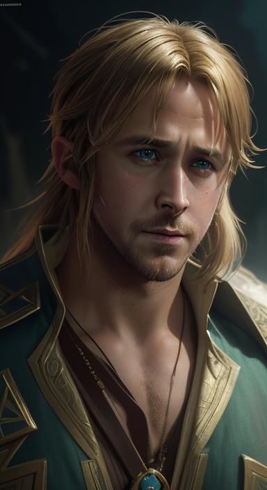 Ryan gosling as Link in the Legend of Zelda real life movie - AI ...