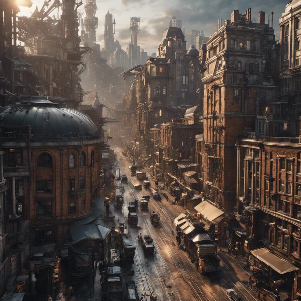 a photo from a steampunk reality : r/nightcafe