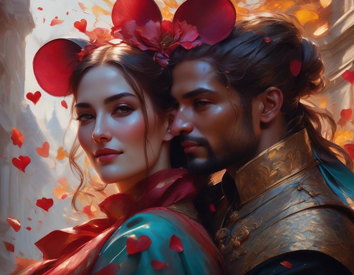 Valentines day lovers - AI Generated Artwork - NightCafe Creator