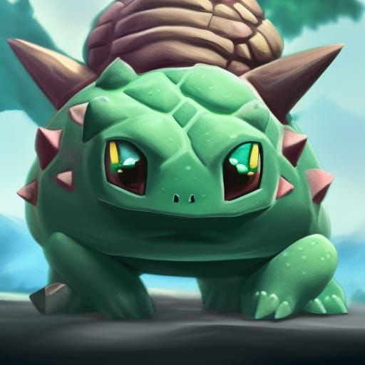 Ancient Bulbasaur - AI Generated Artwork - NightCafe Creator