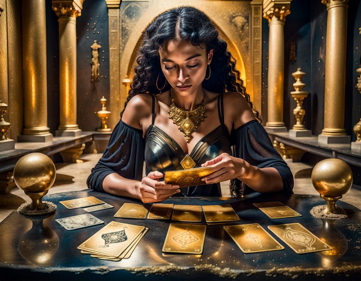 Tarot reading session - AI Generated Artwork - NightCafe Creator
