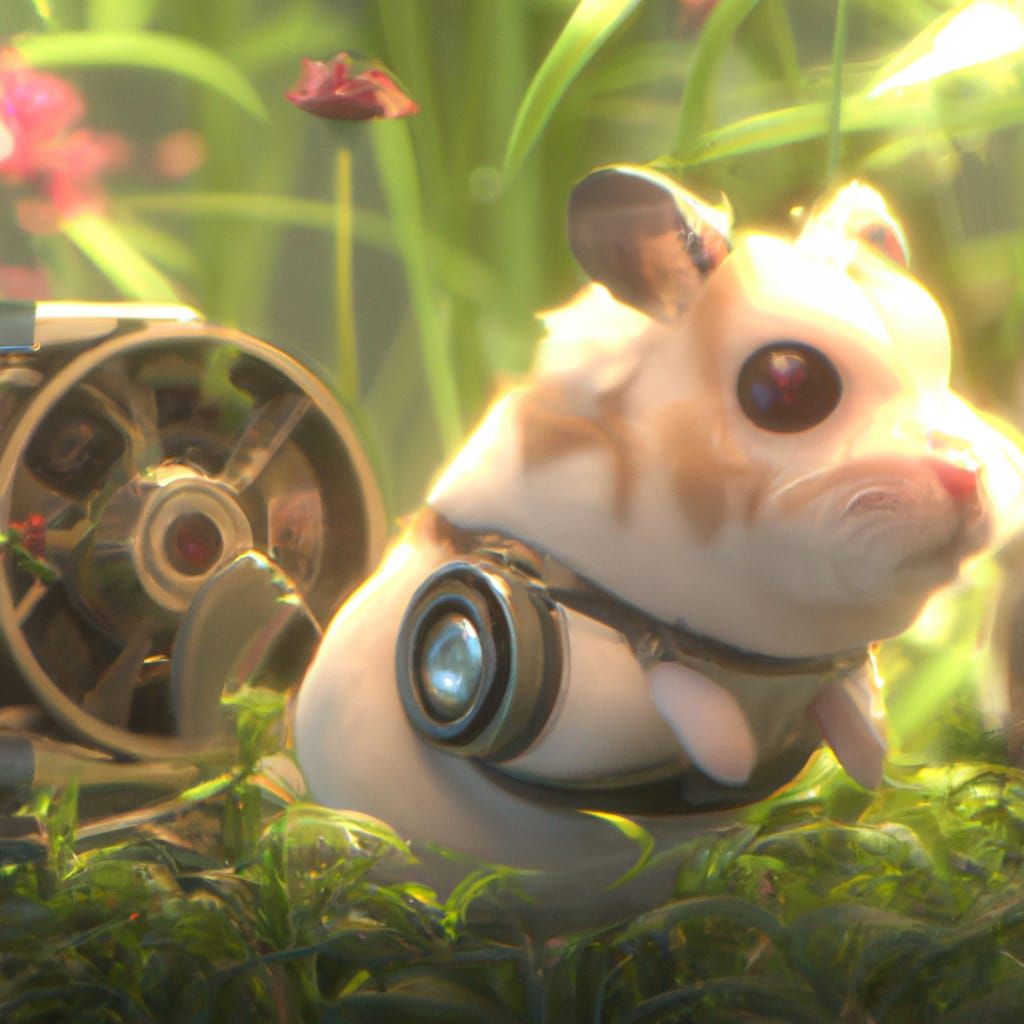 ROBOT Hamster - AI Generated Artwork - NightCafe Creator