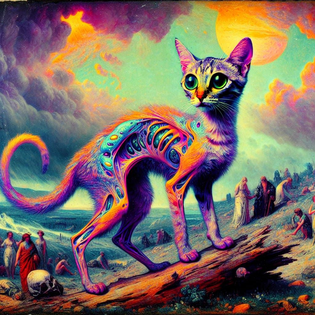 Alien-cat - AI Generated Artwork - NightCafe Creator