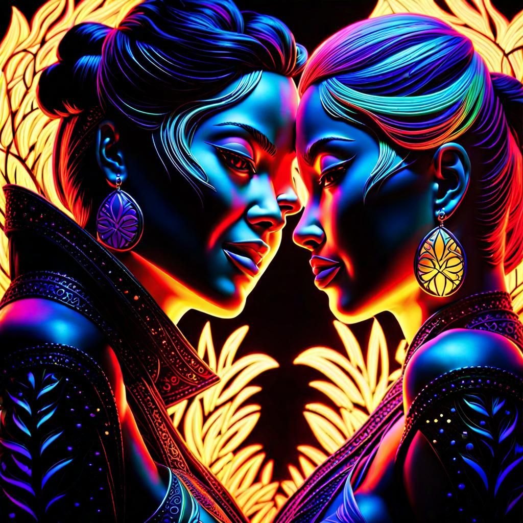 BLACK LIGHT ART - AI Generated Artwork - NightCafe Creator