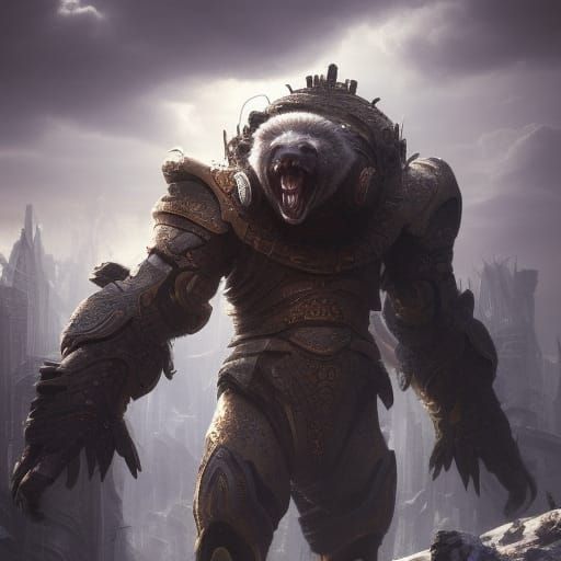 cyber bear - AI Generated Artwork - NightCafe Creator