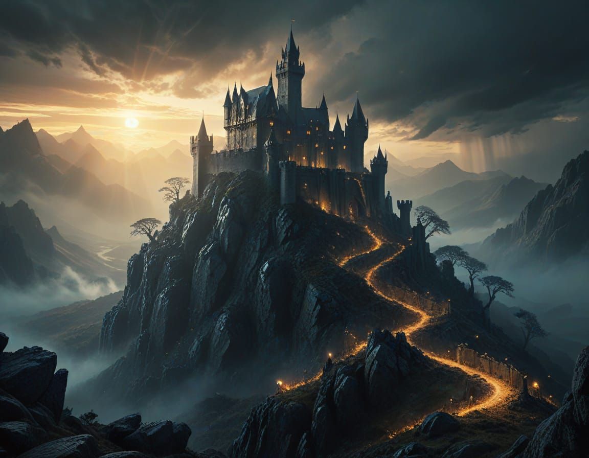 Aurora's castle 100 years later - Epic Medieval Castle Amids...