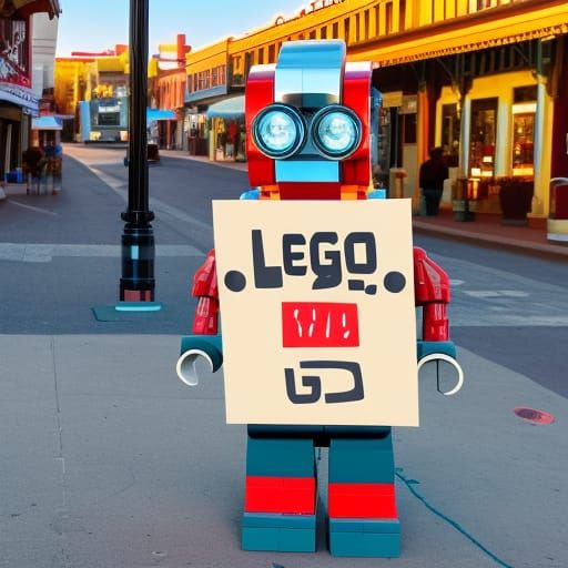 LEGO, the robot. - AI Generated Artwork - NightCafe Creator