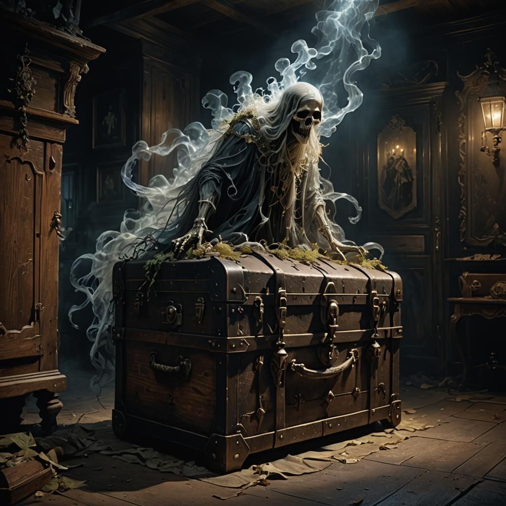Ghost chest - AI Generated Artwork - NightCafe Creator