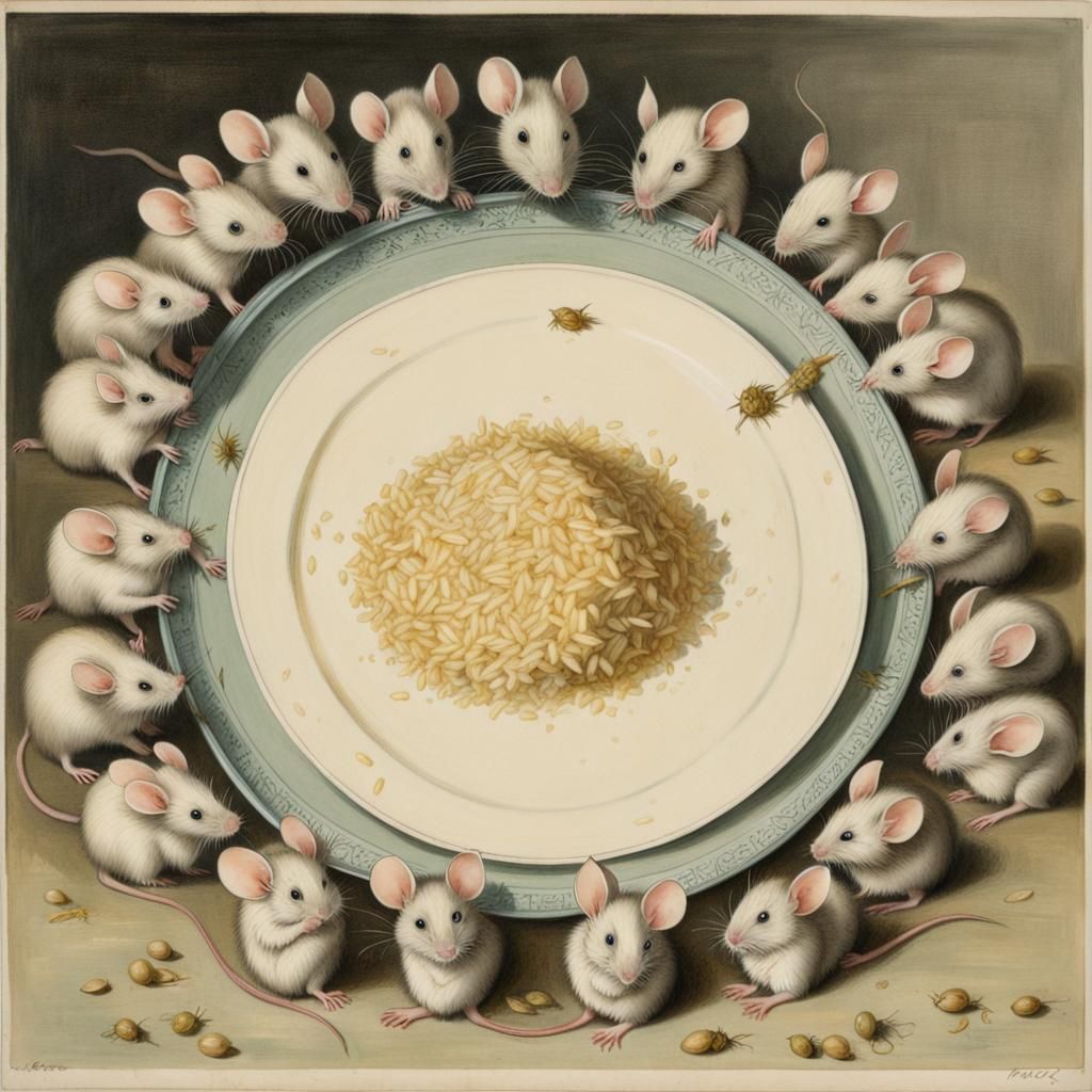 Mice, Rice, and lice - AI Generated Artwork - NightCafe Creator