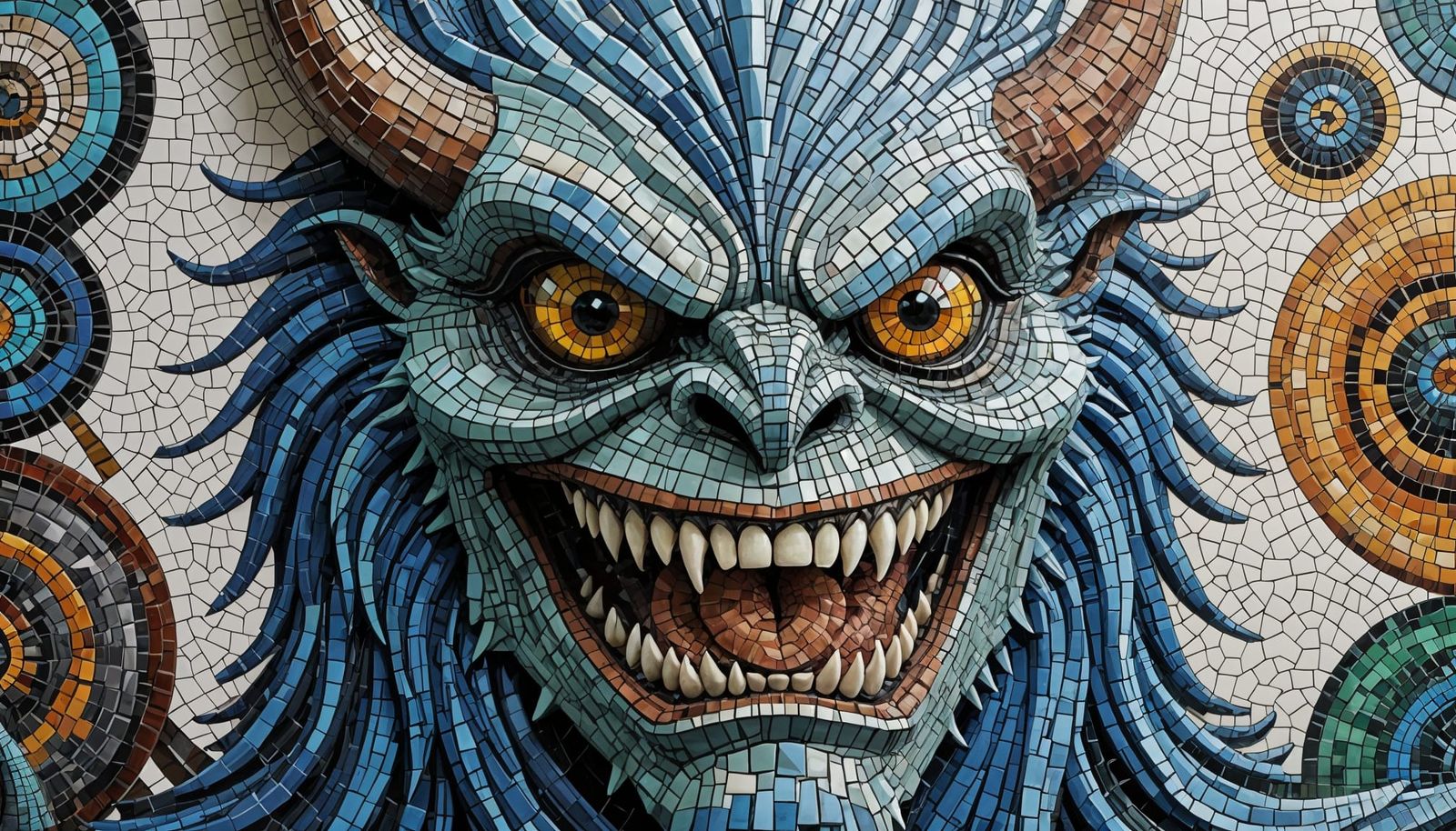 Ancient mosaic monster - Ancient mosaic monster