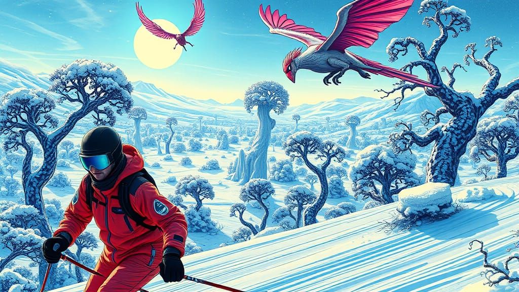 Epic Comic Book Cover Art: Futuristic Alien World ... - AI Art