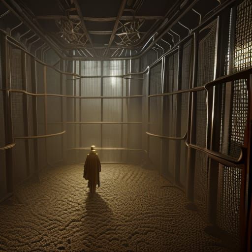 Locked inside a cage inside my mind - AI Generated Artwork - NightCafe ...