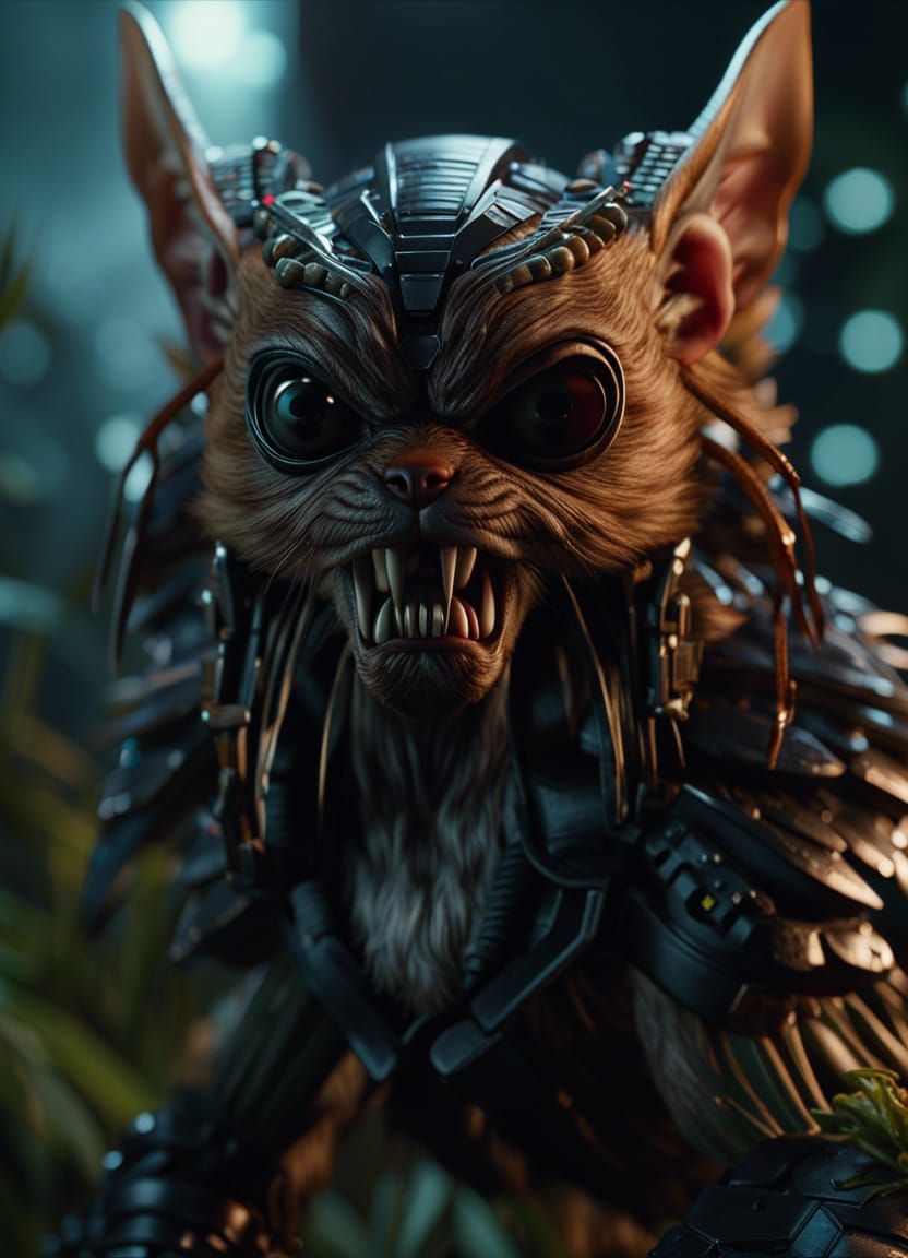 Gizmo Predator - AI Generated Artwork - NightCafe Creator