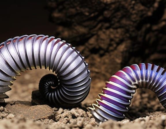 Electric fleshy hell worm - AI Generated Artwork - NightCafe Creator