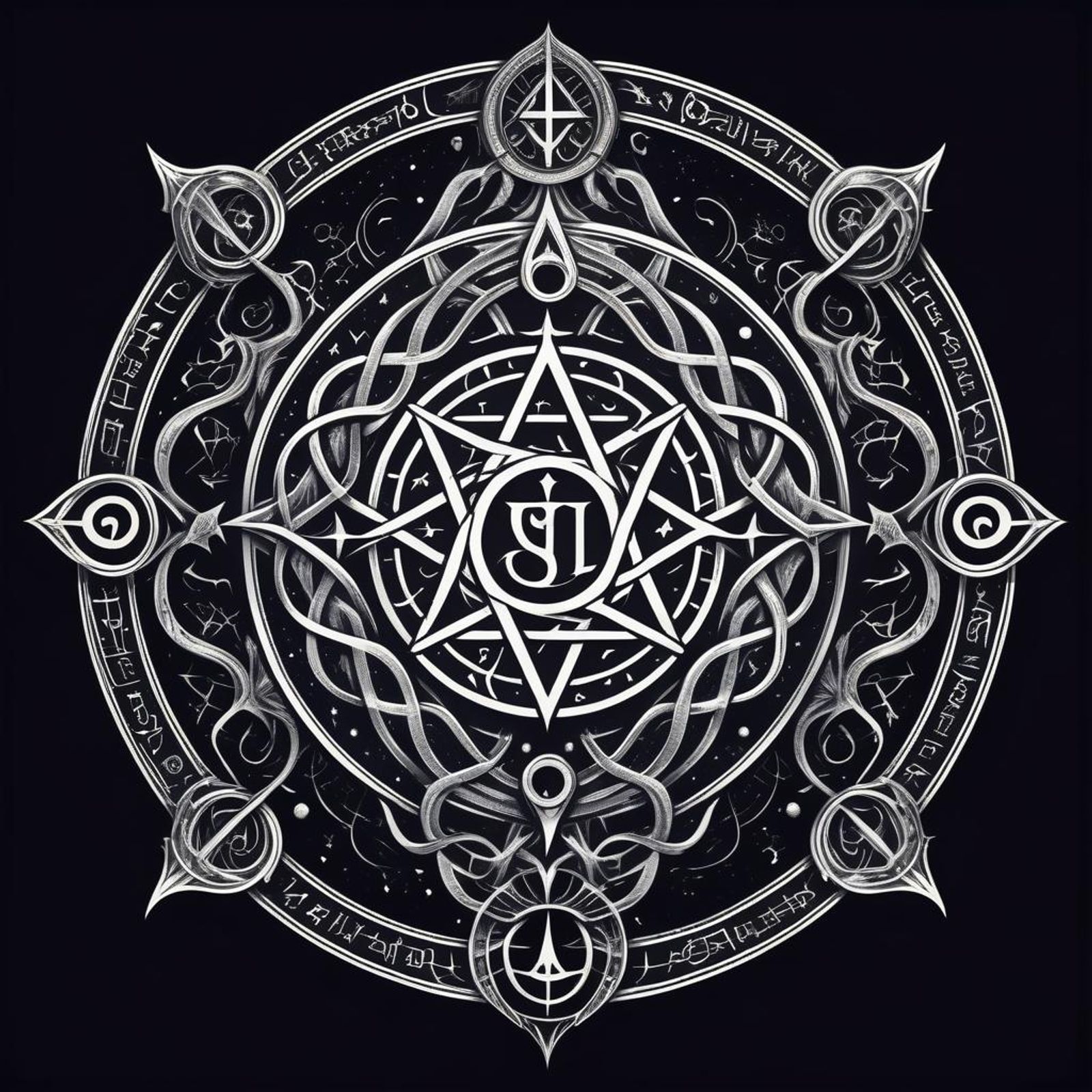 Beauty Sigil symbol design eldritch occult horror beautiful ethereal ...