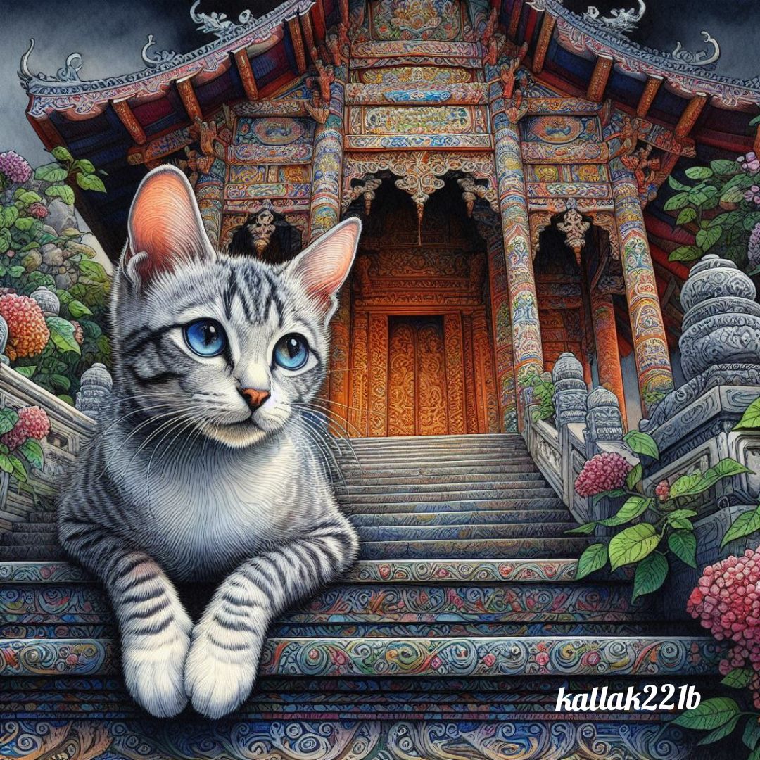 Temple cats - AI Generated Artwork - NightCafe Creator