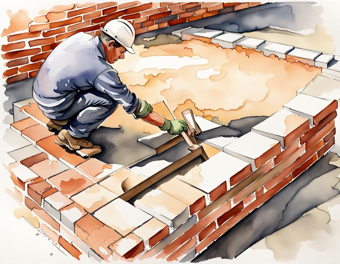 The "Hard Work Cycle" #9 - The Bricklayer - AI Generated Artwork ...