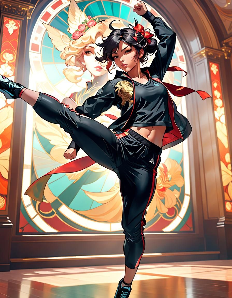 High Kick - AI Generated Artwork - NightCafe Creator