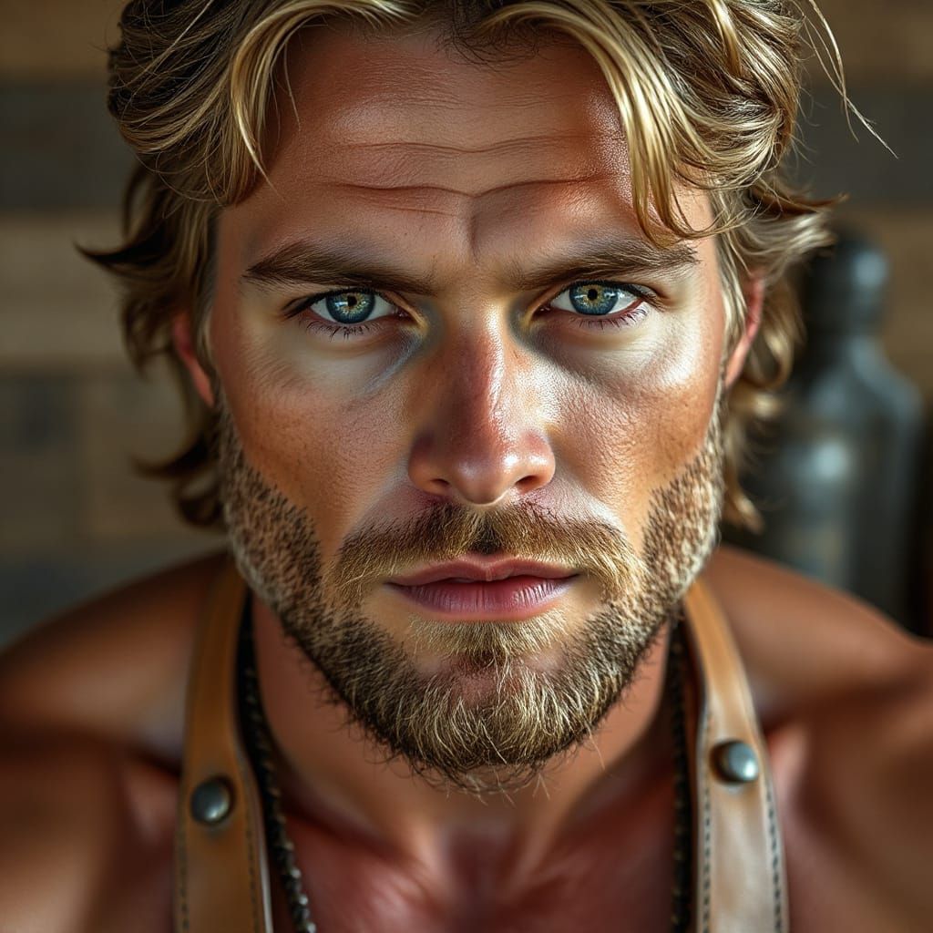 Let's go to Texas and make a beautiful rugged texan cowboy close-up ...